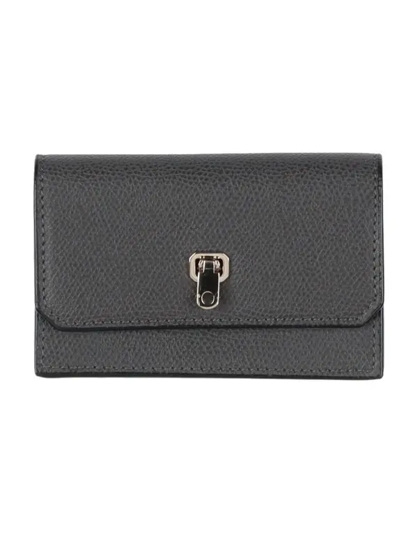 VALEXTRA Cardholder Calfskin - Charcoal