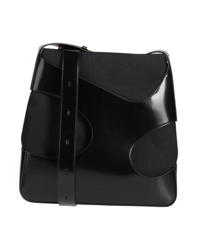 FERRAGAMO Cross-body Bag Leather, Textile Fibers - Black