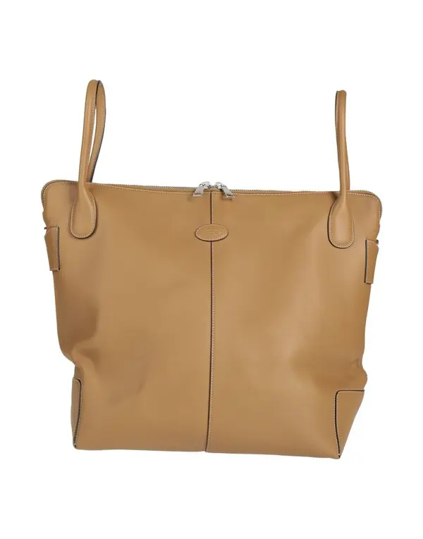 TOD'S Handbag Mustard Calfskin