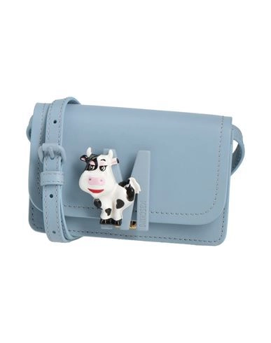 Moschino Cross-body Bag Calfskin - Light Blue