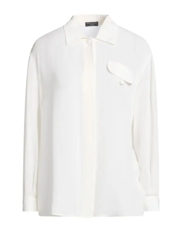 Emporio Armani Shirt Ivory Size Silk