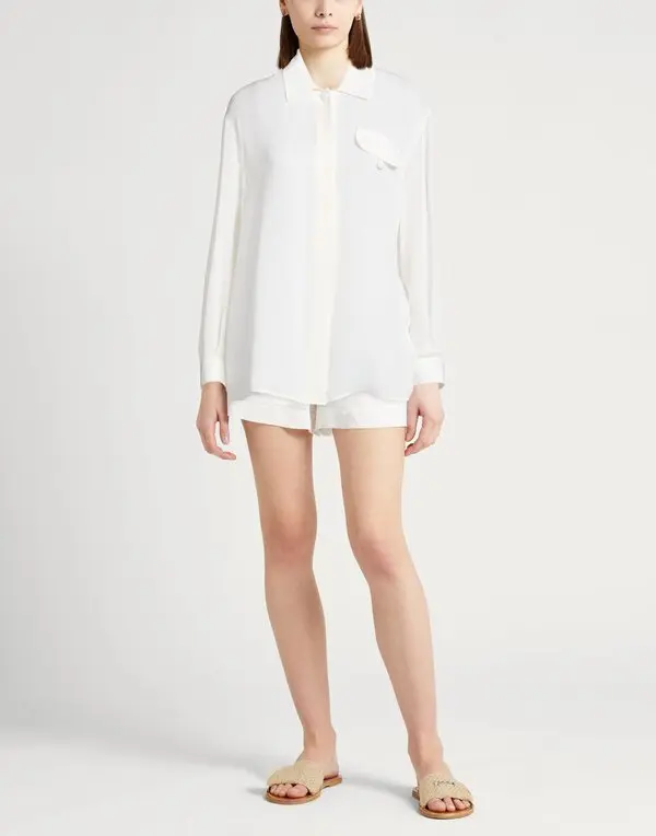 Emporio Armani Shirt Ivory Size Silk