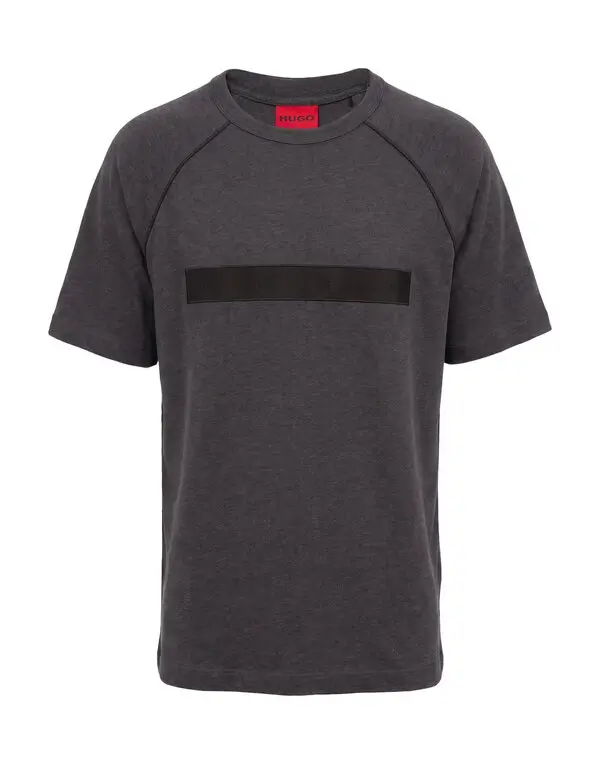Hugo T-shirt Charcoal Size Cotton
