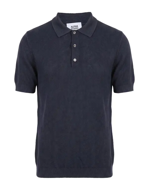 Alpha Studio Polo Shirt Size Hemp