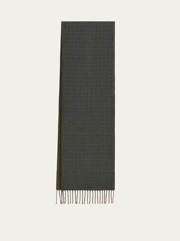 FERRAGAMO Double Face Scarf - Green