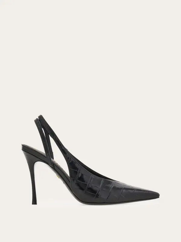 FERRAGAMO Stiletto Slingback - Black