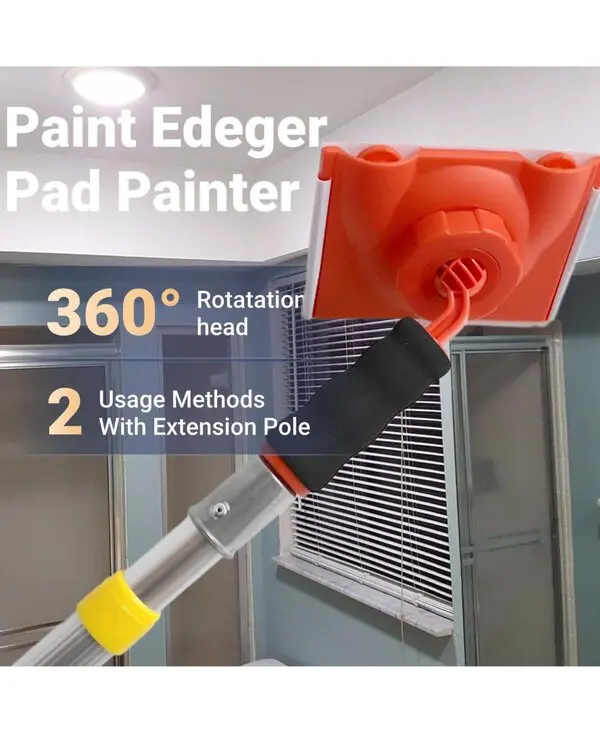 XDOVET Paint Edger Trimmer With Pad Refills Corner Walls Ceilings Trim Touch Up Refill Applicator Flat Surfaces