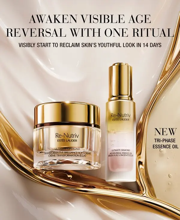 Estée Lauder Re-nutriv Ultimate Diamond Age Reversal Face Serum Oil Essence