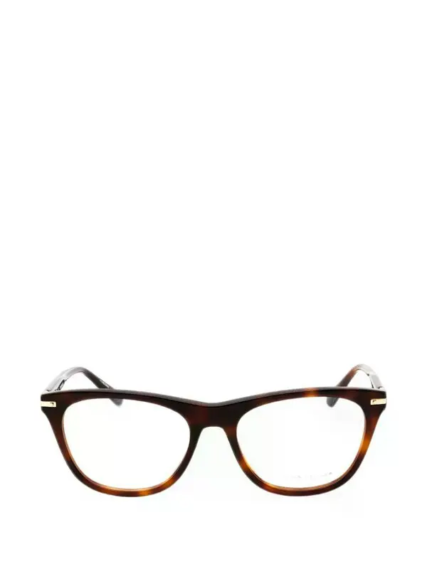 Calvin Klein Tortoiseshell-effect Rectangle-frame Glasses