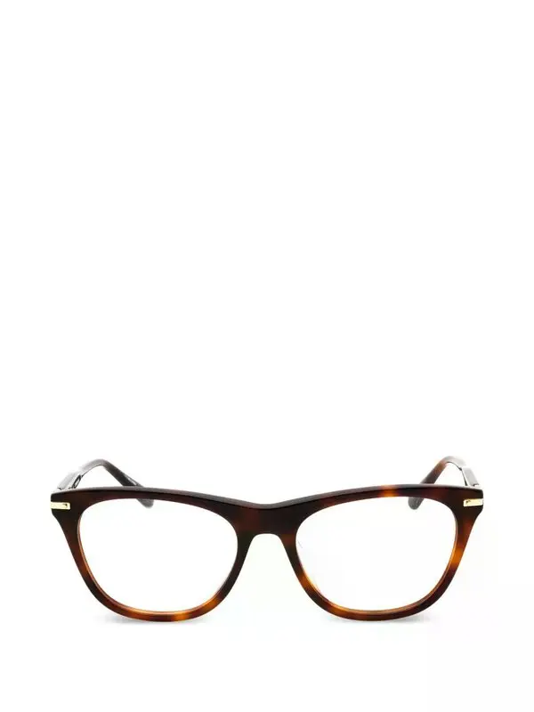 Calvin Klein Tortoiseshell-effect Rectangle Frame Eyeglasses