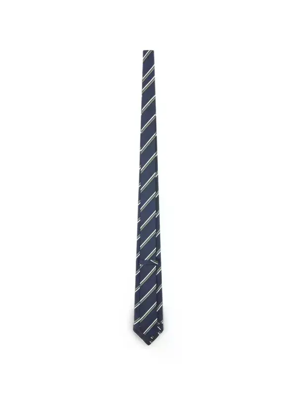 Kiton Diagonal-stripe Silk Tie