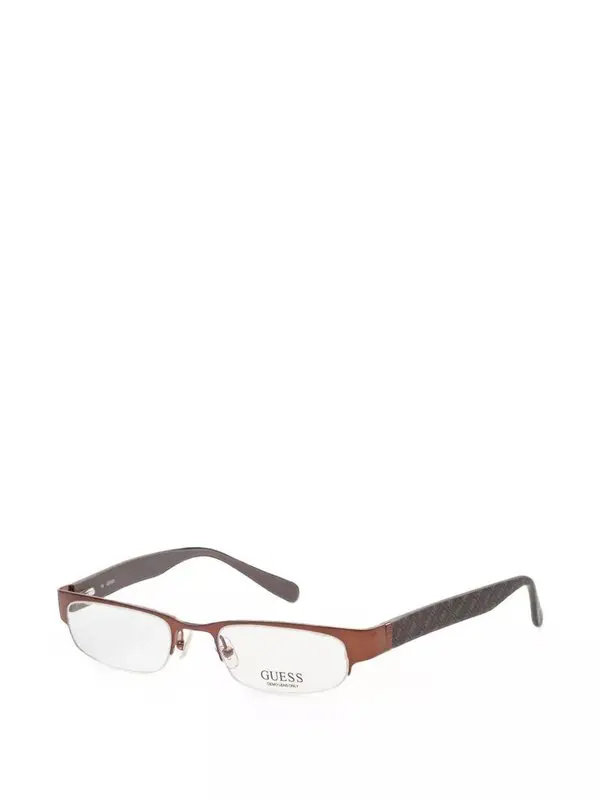 Guess Logo-print Rectangle-frame Glasses