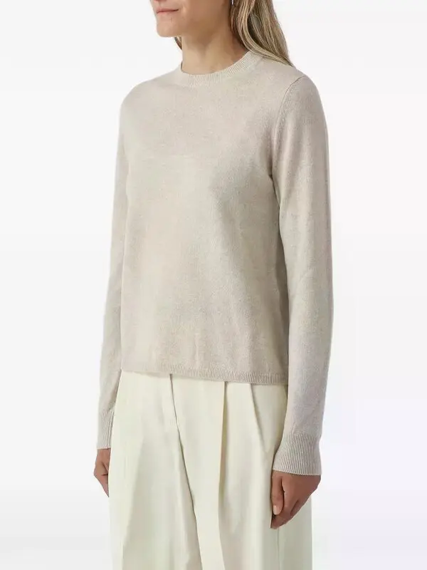 Max Mara Melange Effect Cashmere Sweater - Neutrals