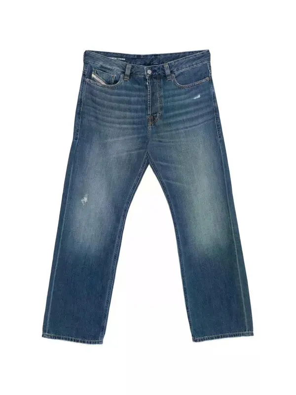 DIESEL® Faded Whiskered Jeans
