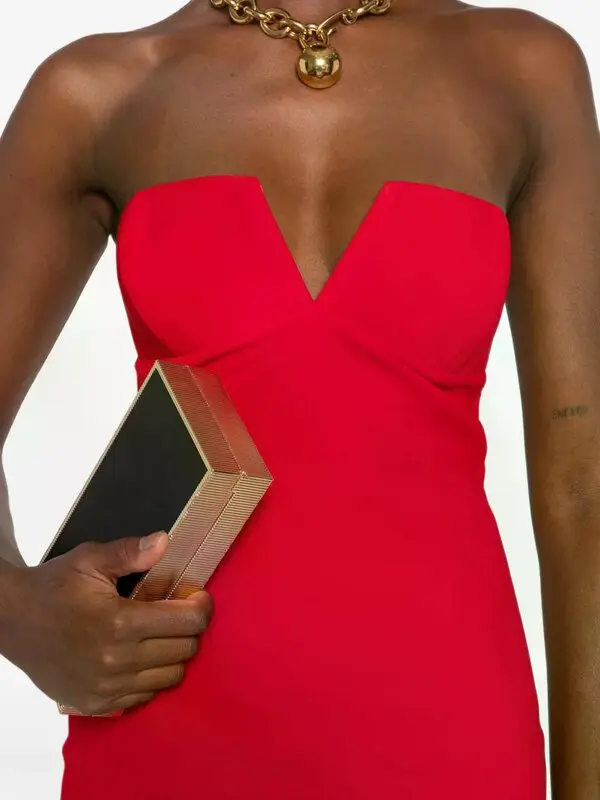 THE NEW ARRIVALS ILKYAZ OZEL Ecliptica Strapless V-neck Maxi Dress