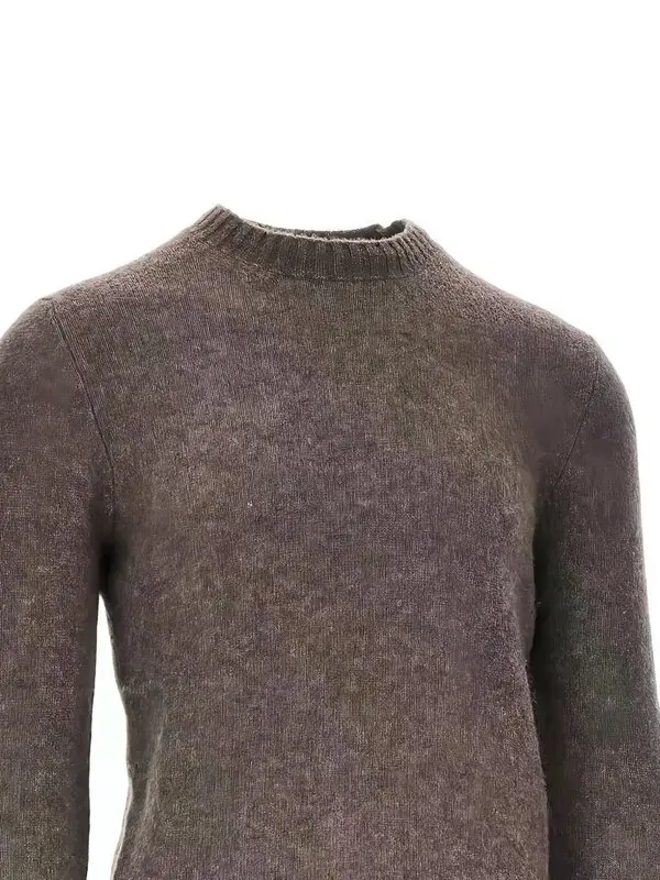PIACENZA CASHMERE 1733 Crew-neck Ribbed-trim Sweater