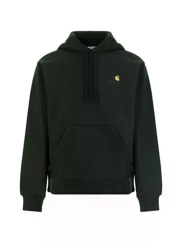 Carhartt Work In Progress American Script Logo-embroidered Hoodie - Green