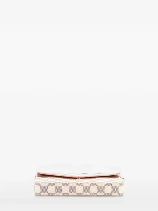 LOUIS VUITTON Felicie Pochette Damier Crossbody Bag - White