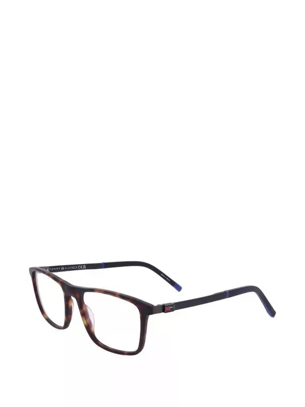 Tommy Hilfiger Tortoiseshell-effect Rectangle Eyeglasses - Brown