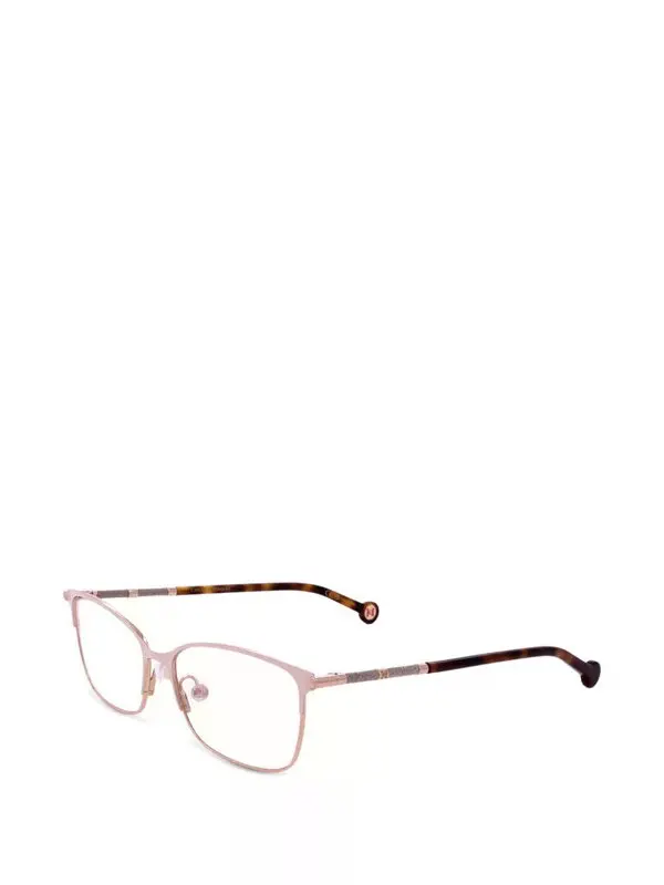 Carolina Herrera Geometric Frame Eyeglasses - Pink