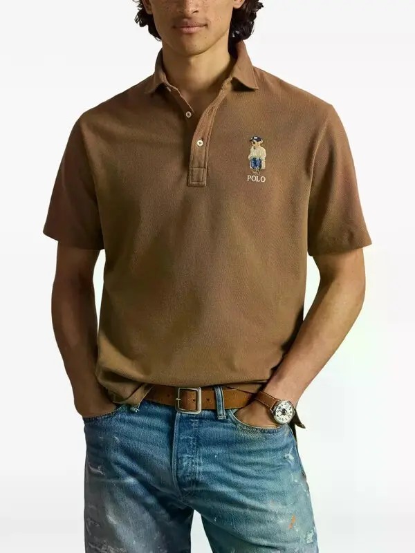 Polo Ralph Lauren Bear-embroidered Polo Shirt