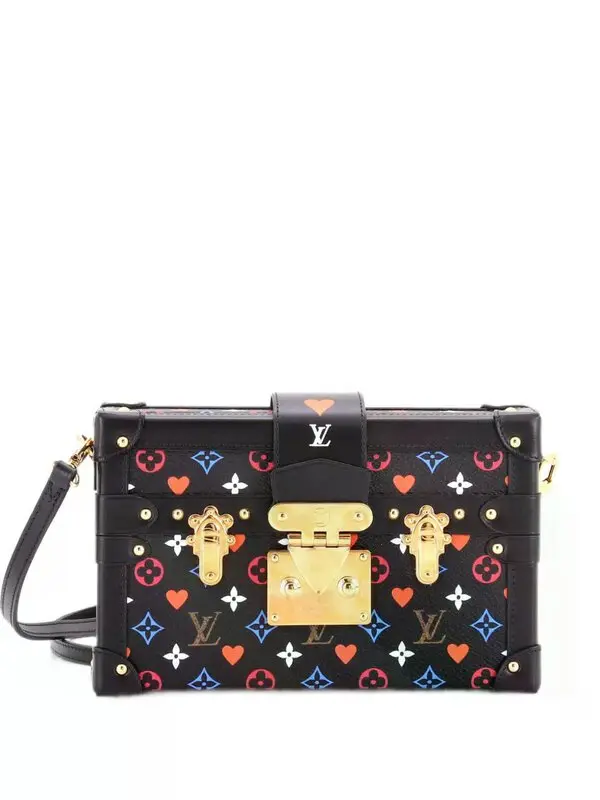 LOUIS VUITTON Petite Malle Handbag Limited Edition Game On Multicolor Monogram Clutch Bag