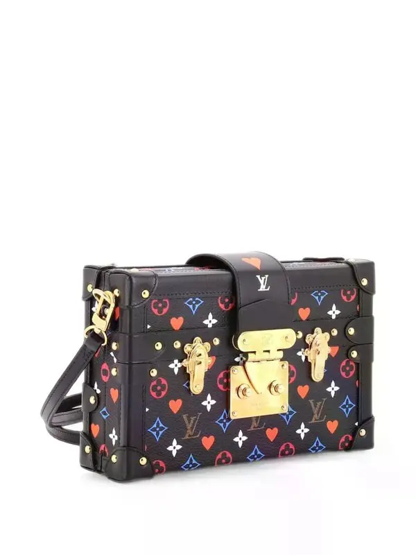 LOUIS VUITTON Petite Malle Handbag Limited Edition Game On Multicolor Monogram Clutch Bag