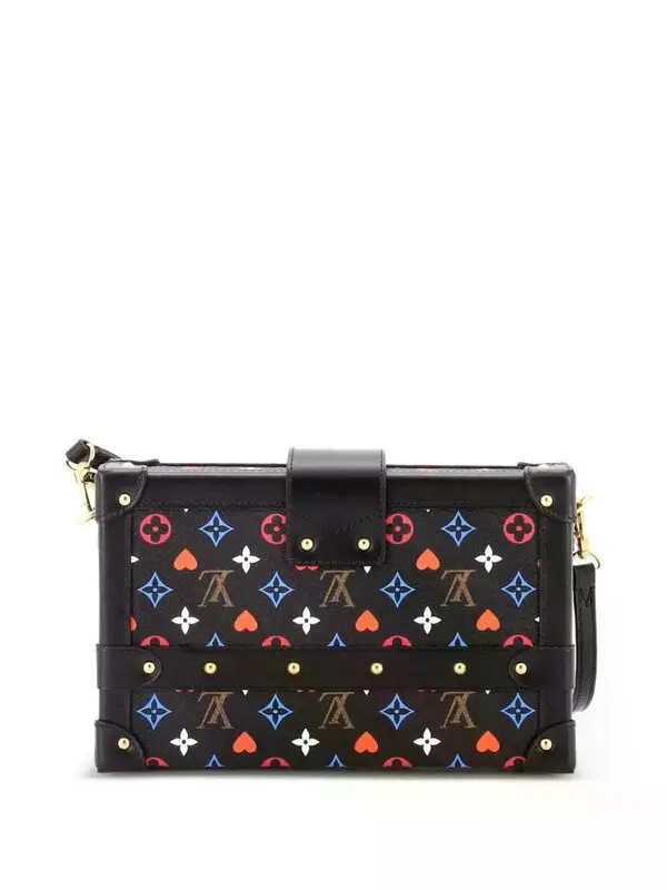 LOUIS VUITTON Petite Malle Handbag Limited Edition Game On Multicolor Monogram Clutch Bag