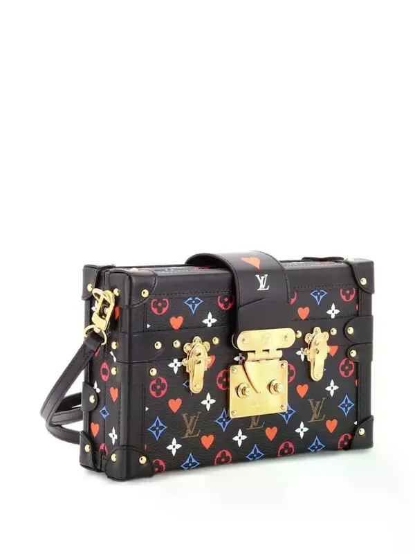 LOUIS VUITTON Petite Malle Handbag Limited Edition Game On Multicolor Monogram Clutch Bag
