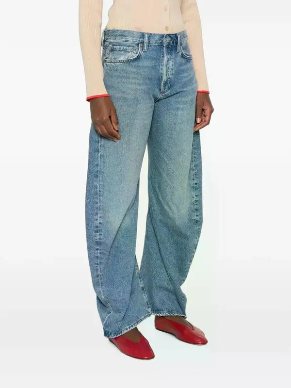 AGOLDE Whiskered Wide-leg Jeans