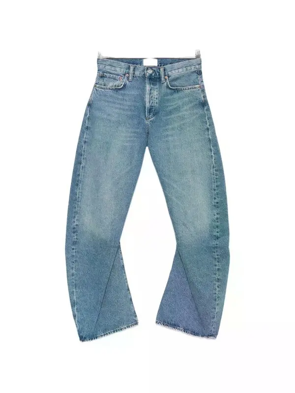 AGOLDE Whiskered Wide-leg Jeans - Blue