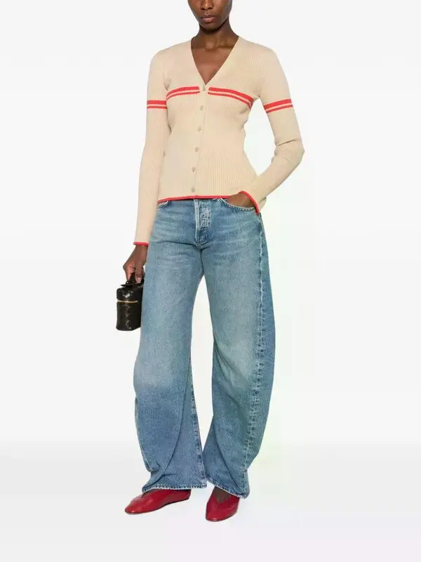 AGOLDE Whiskered Wide-leg Jeans