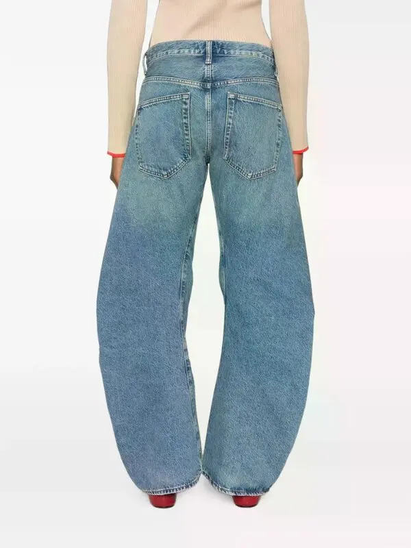 AGOLDE Whiskered Wide-leg Jeans