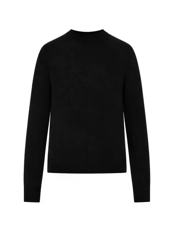 Max Mara Crew Neck Cashmere Sweater - Black