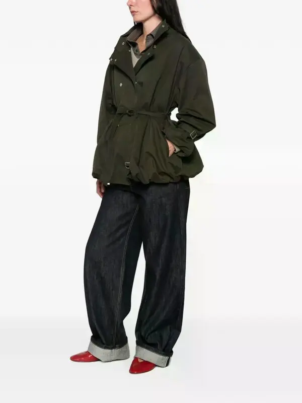 LA PISCINE Belted Double-breasted Jacket