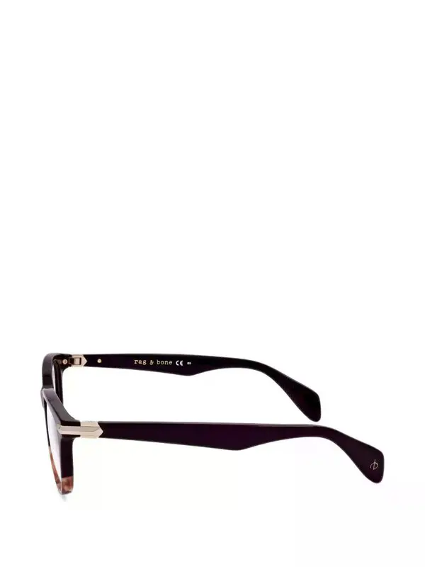 Rag & Bone Tortoiseshell-effect Geometric-frame Glasses