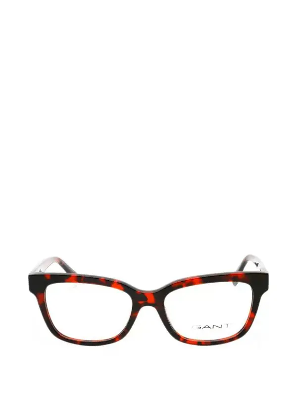 Gant Tortoiseshell-effect Rectangle-frame Glasses
