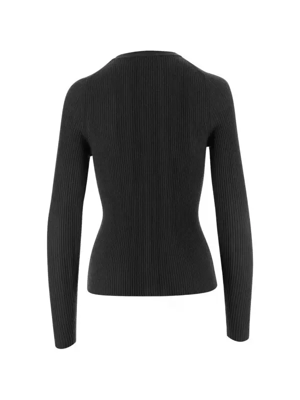 OLIVER LATTUGHI Ribbed-knit Crew-neck Sweater