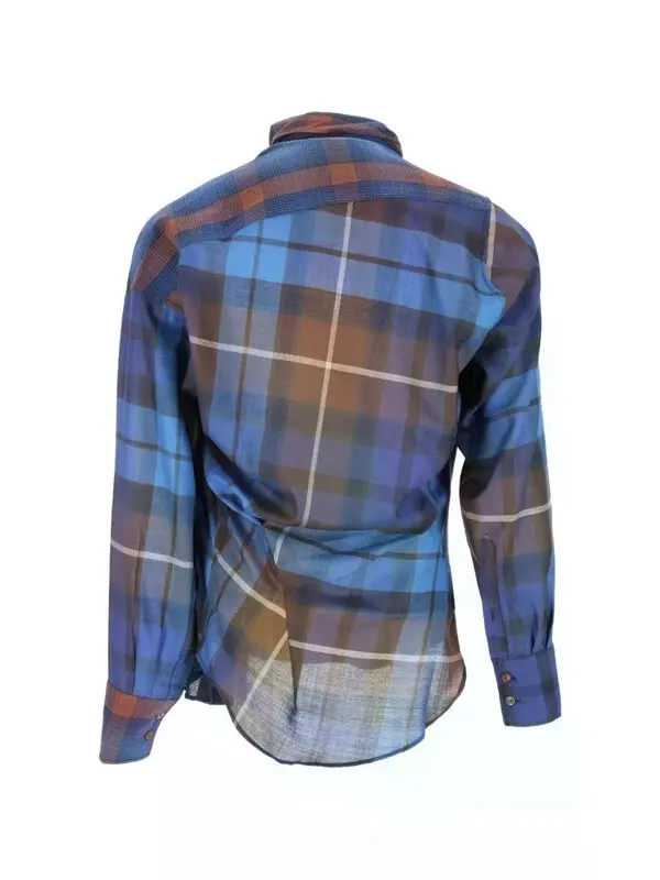 VIVIENNE WESTWOOD Asymmetrical Tartan Wool Shirt