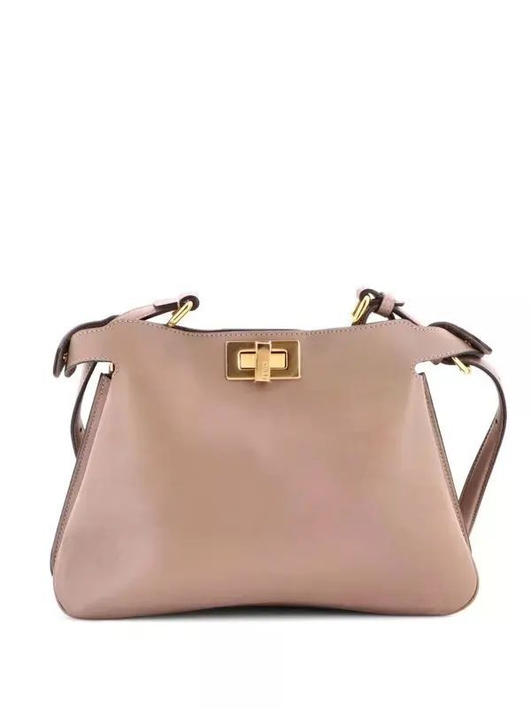 Fendi Soft Peekaboo Iseeu Bag Leather Medium Shoulder Bag - Brown
