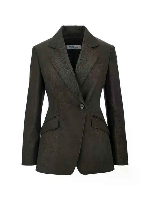 Max Mara Single-breasted Wool Blazer - Black