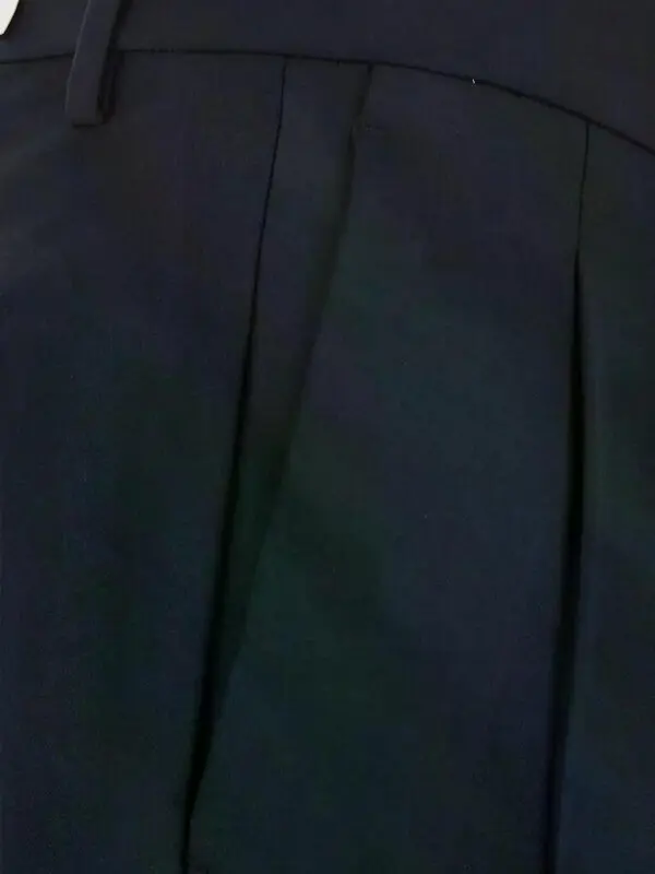 MICHAEL COAL Pleated Turn-up Trousers