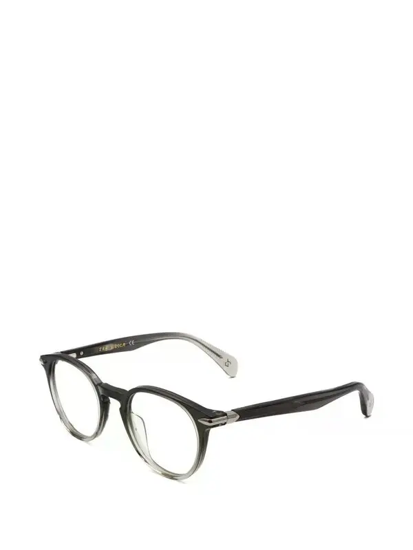 Rag & Bone Round Frame Eyeglasses - Black