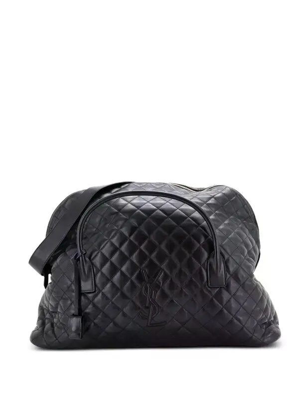 Saint Laurent Quilted Leather Travel Bag - Black