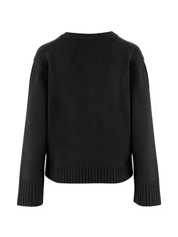 OLIVER LATTUGHI Crew-neck Ribbed-trim Sweater