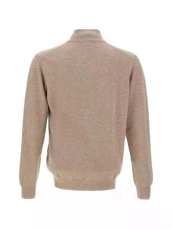 DELLA CIANA Half-zip Knit Sweater
