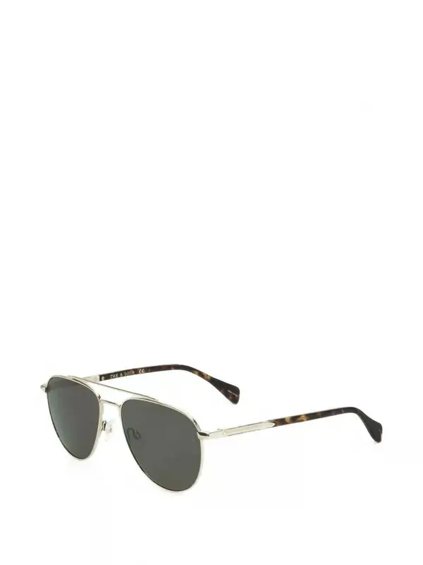 Rag & Bone Tortoiseshell-effect Pilot-frame Sunglasses