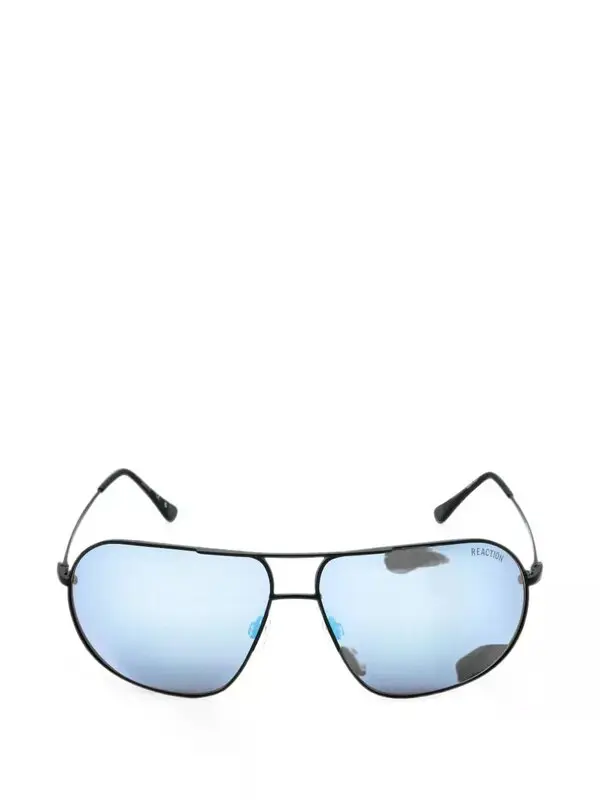 KENNETH COLE Pilot-frame Mirrored Sunglasses - Black