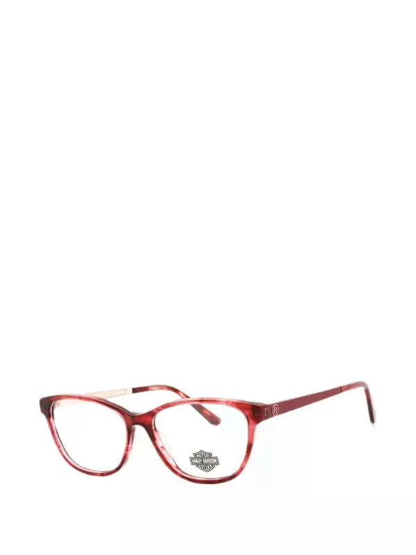 HARLEY-DAVIDSON Rectangle Frame Eyeglasses - Red