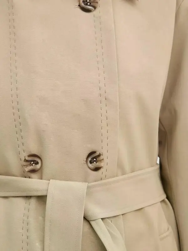 MOS MOSH Zani Contrast-stitched Trench Coat